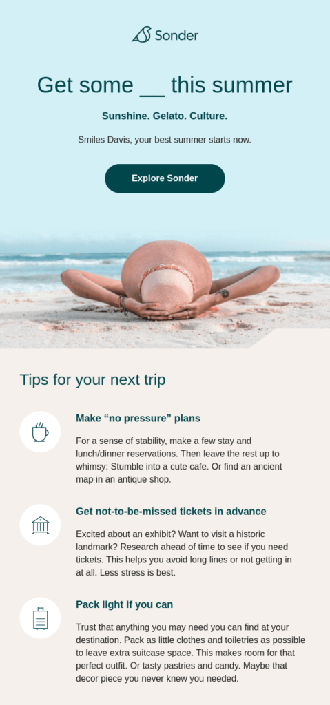 13 Hotel Email Marketing Ideas & Strategies | Sender