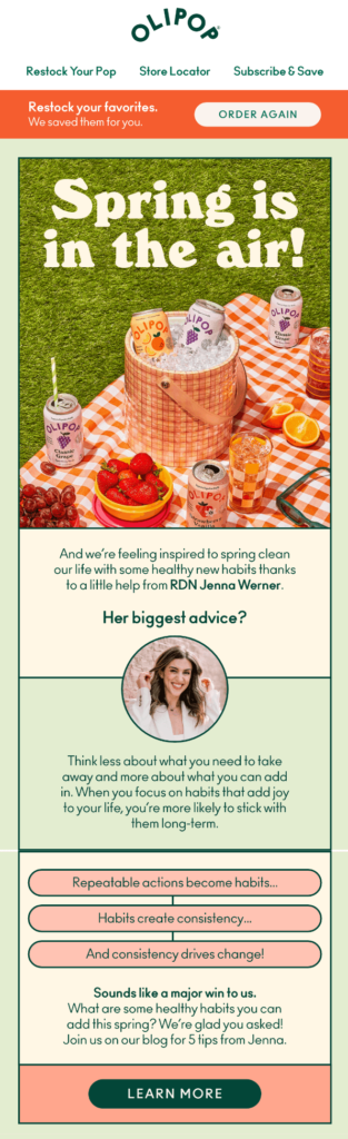 9 Inspiring Spring Newsletter Ideas & Campaign Examples | Sender