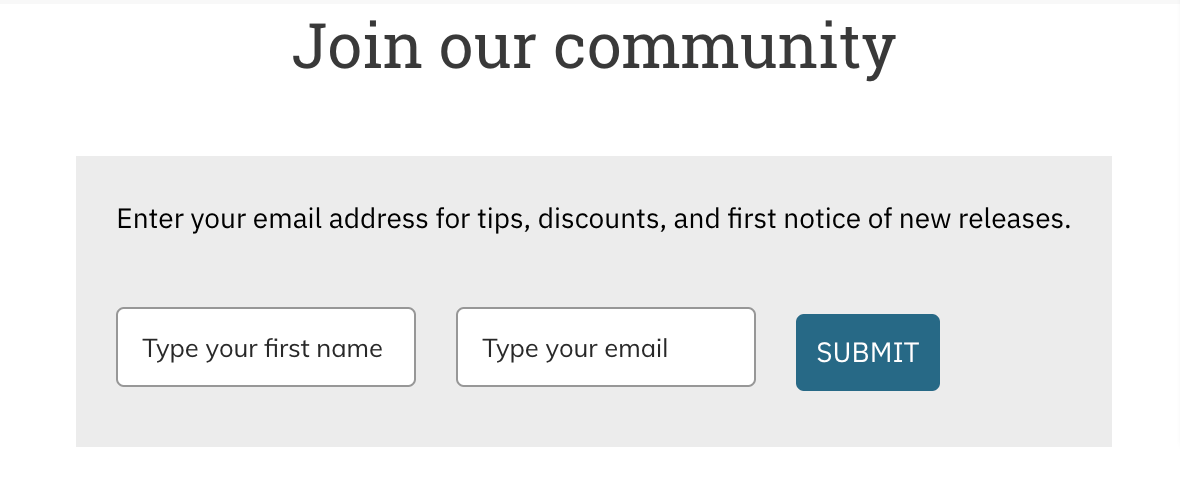 13 Newsletter Signup Examples & How to Create an Effective Form | Sender