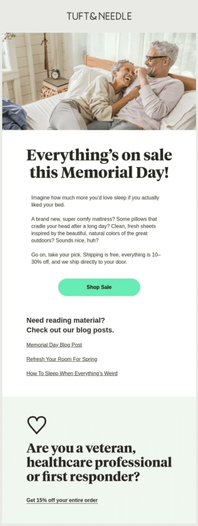 10 Best Memorial Day Email Examples to Boost Results | Sender