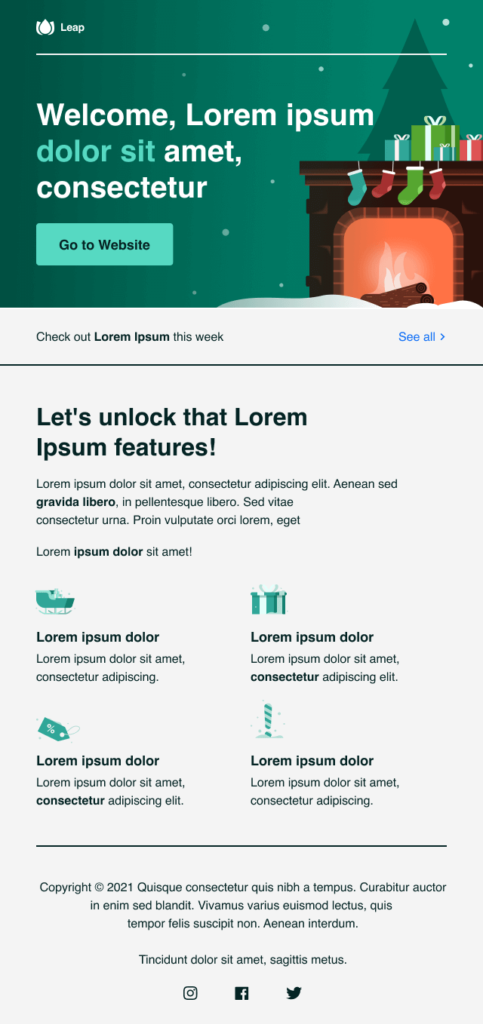 20+ Christmas Newsletter Ideas & Examples | Sender