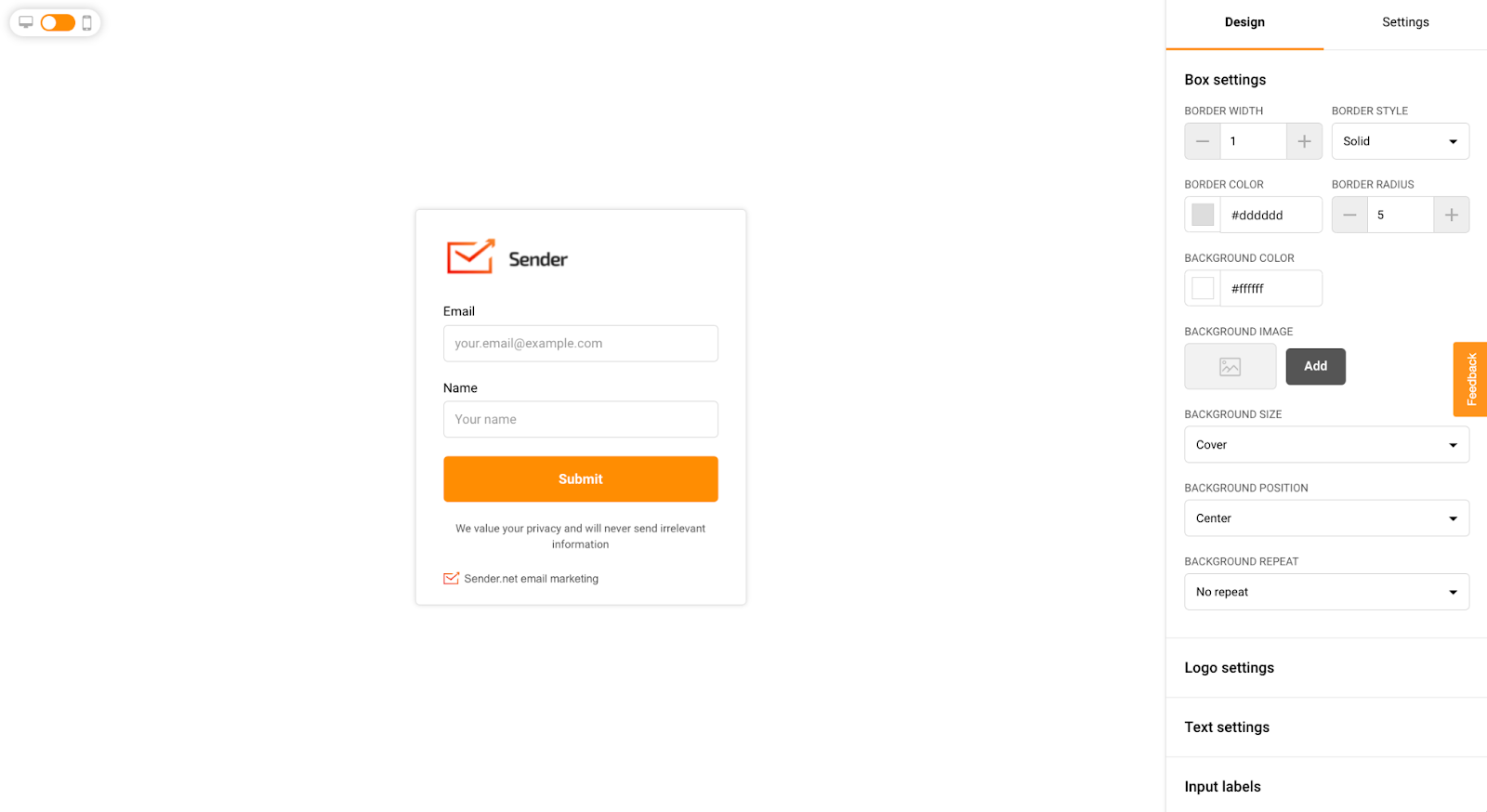 10 Effective Newsletter Signup Examples & Popup Form | Sender