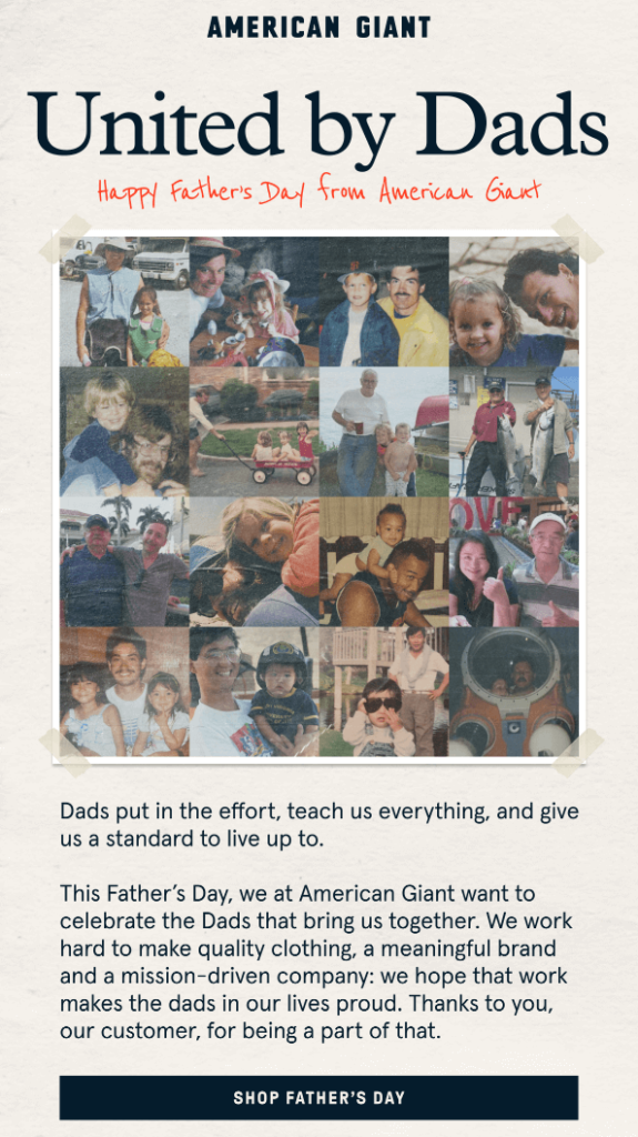 10 Father’s Day Email Examples to Delight Your Clients | Sender