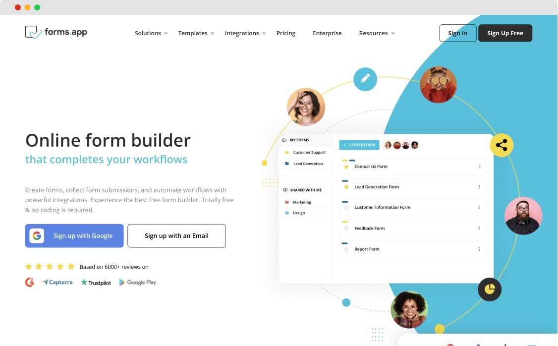 12 Best Online Form Builders for Business in 2023 (Free & Paid) | Sender