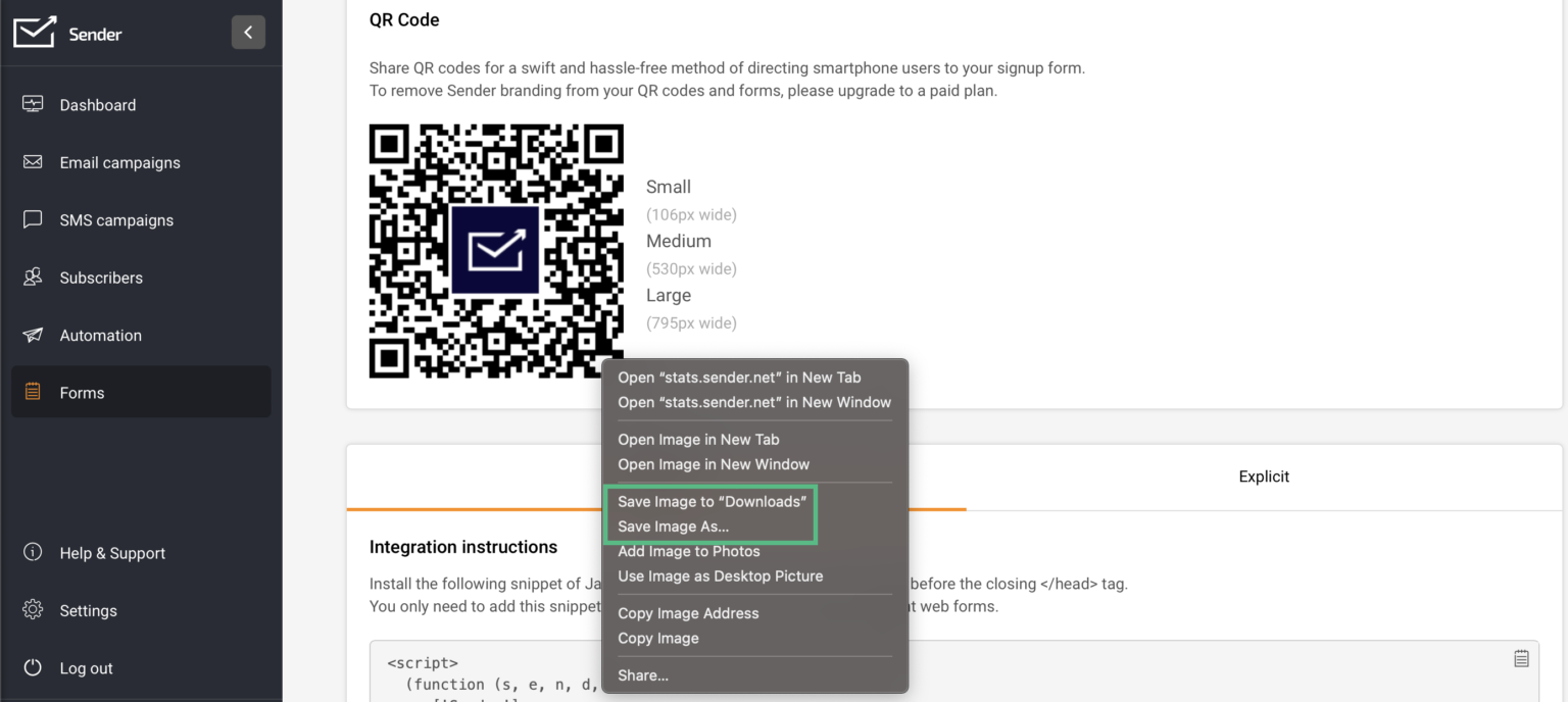 New Feature Alert: QR Code for Email List Building | Sender
