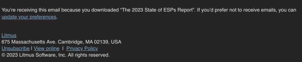 11 Email Footer Best Practices & Examples | Sender