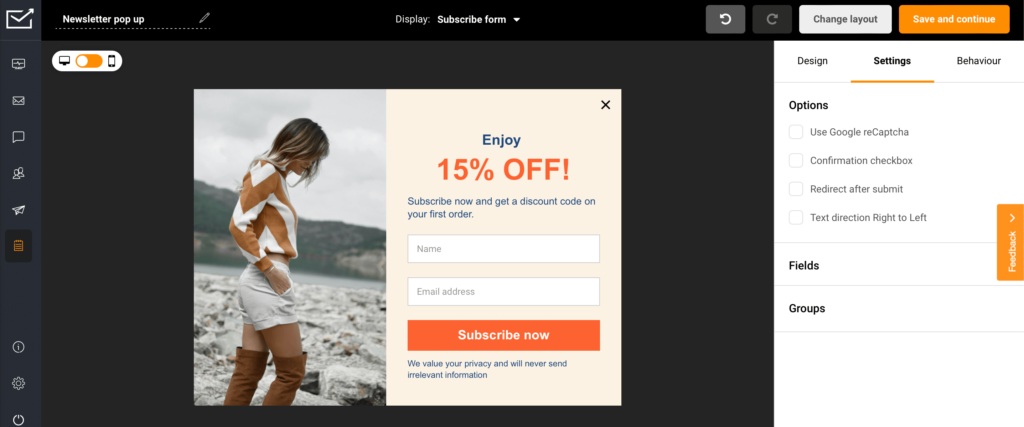 20 Newsletter Popup Examples (Email Subscription) | Sender