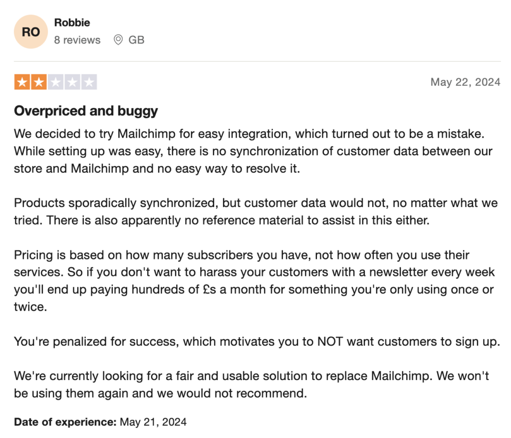16 Best Mailchimp Alternatives (July 2024 Update) | Sender